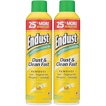 Amazon.com: Endust Multi-Surface Dusting and Cleaning Spray, Citrus, 6 ...