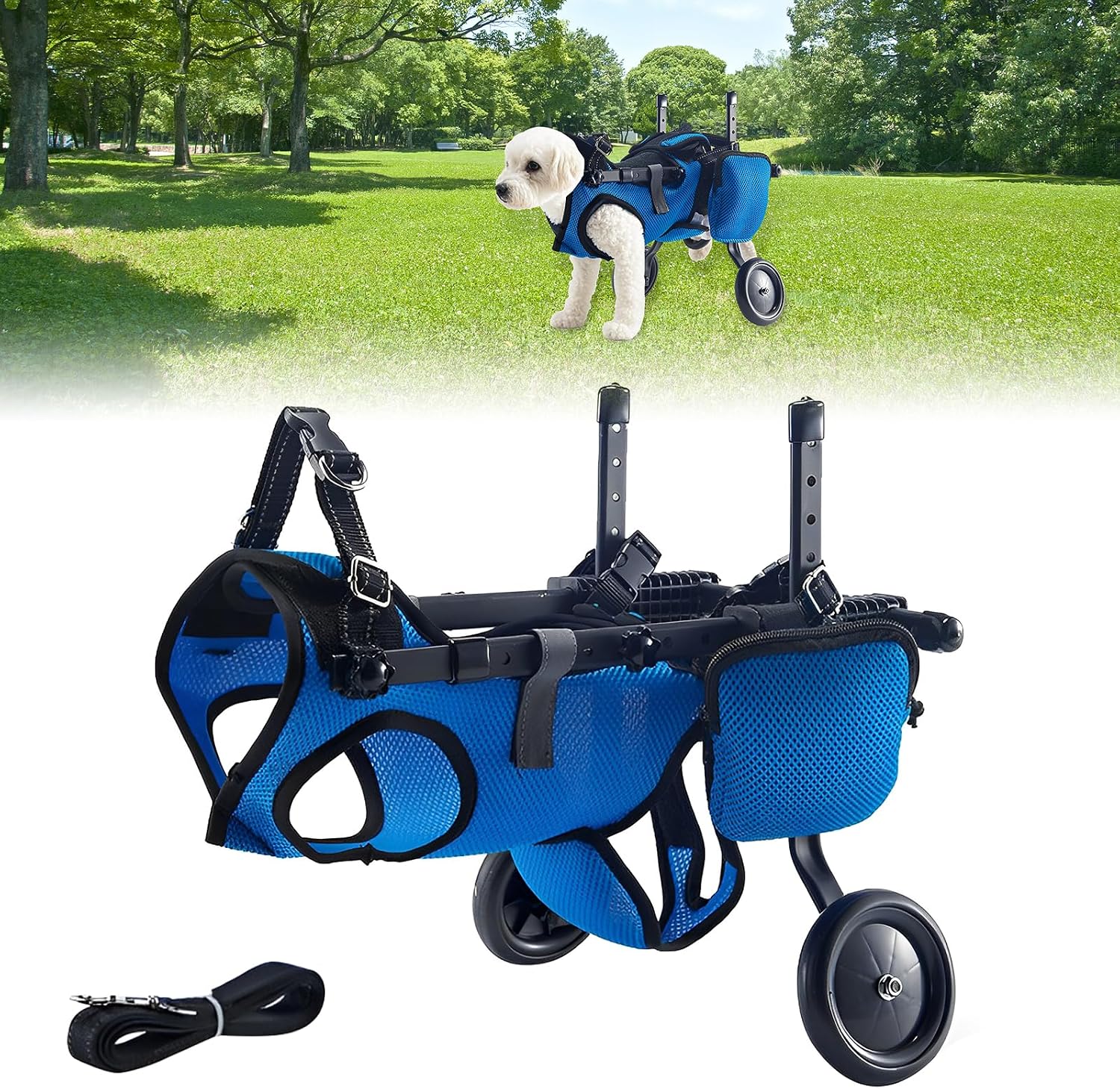 Dog Wheelchair for Back Legs, Adjustable Dog Wheelchair, Rehabilitation ...