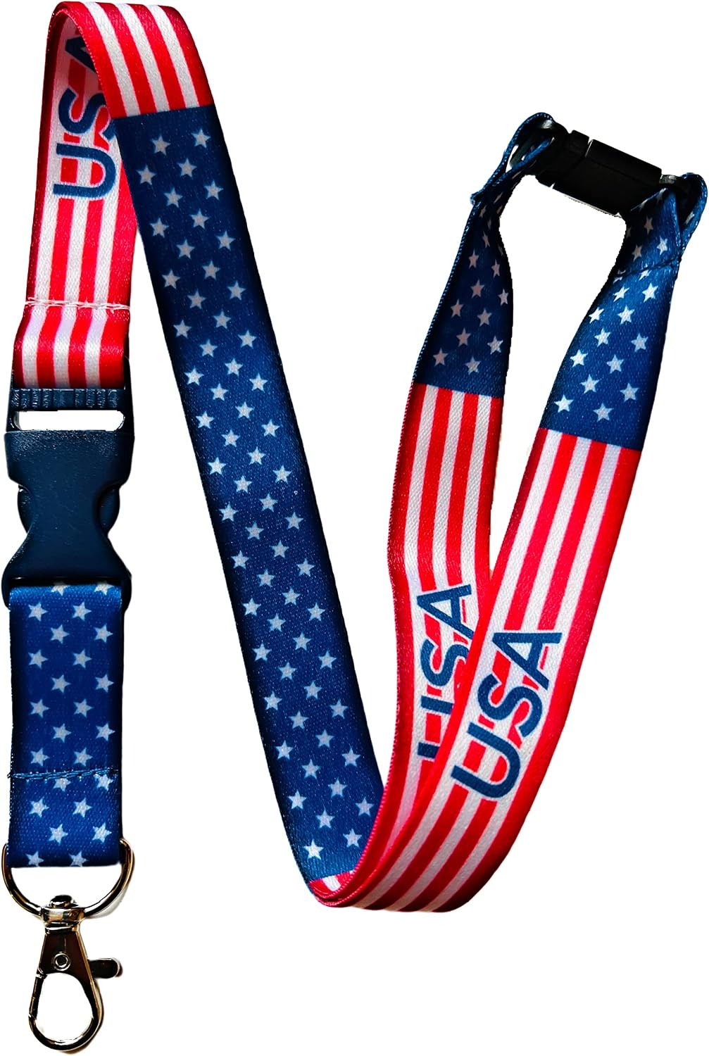 Amazon.com: American Flag Lanyard With Safety Breakaway : Office Products