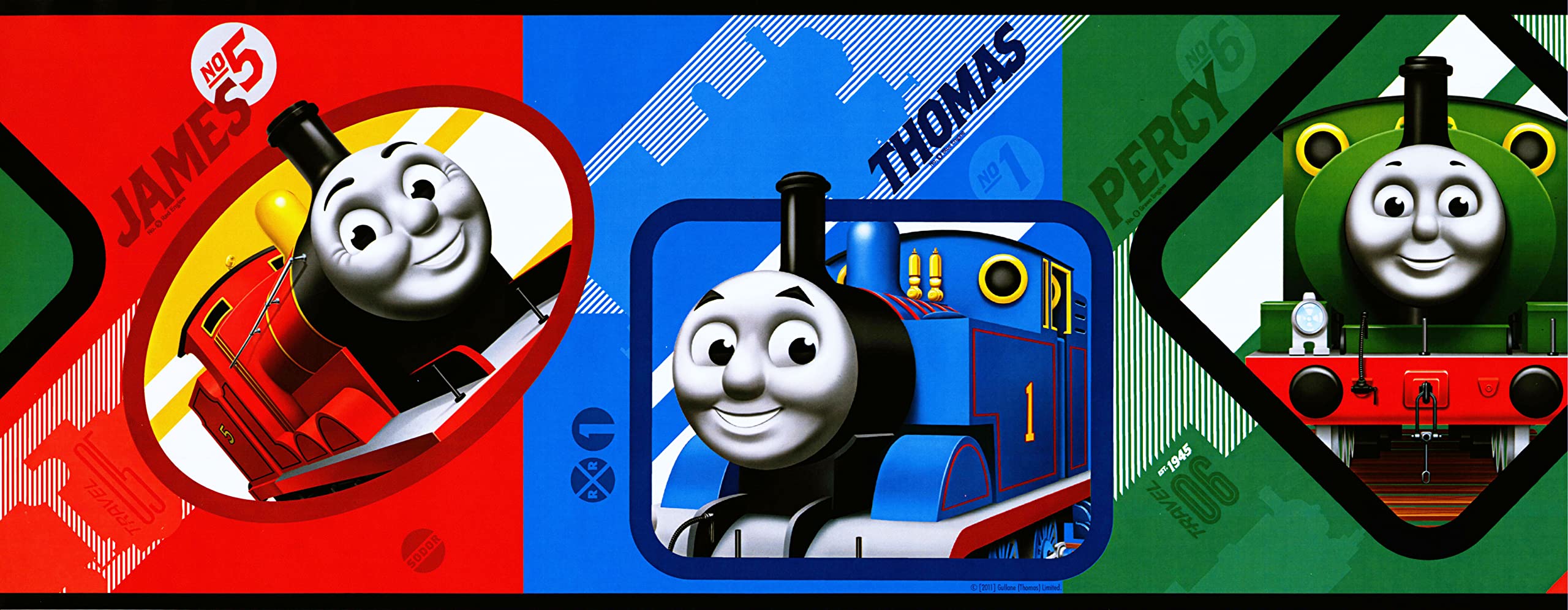 Thomas The Train Wallpaper Border Thomas Train Lot Soft Case/Card