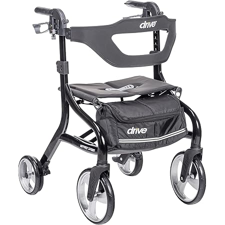 Amazon.com: Drive Medical Nitro Sprint Foldable Rollator Walker with ...