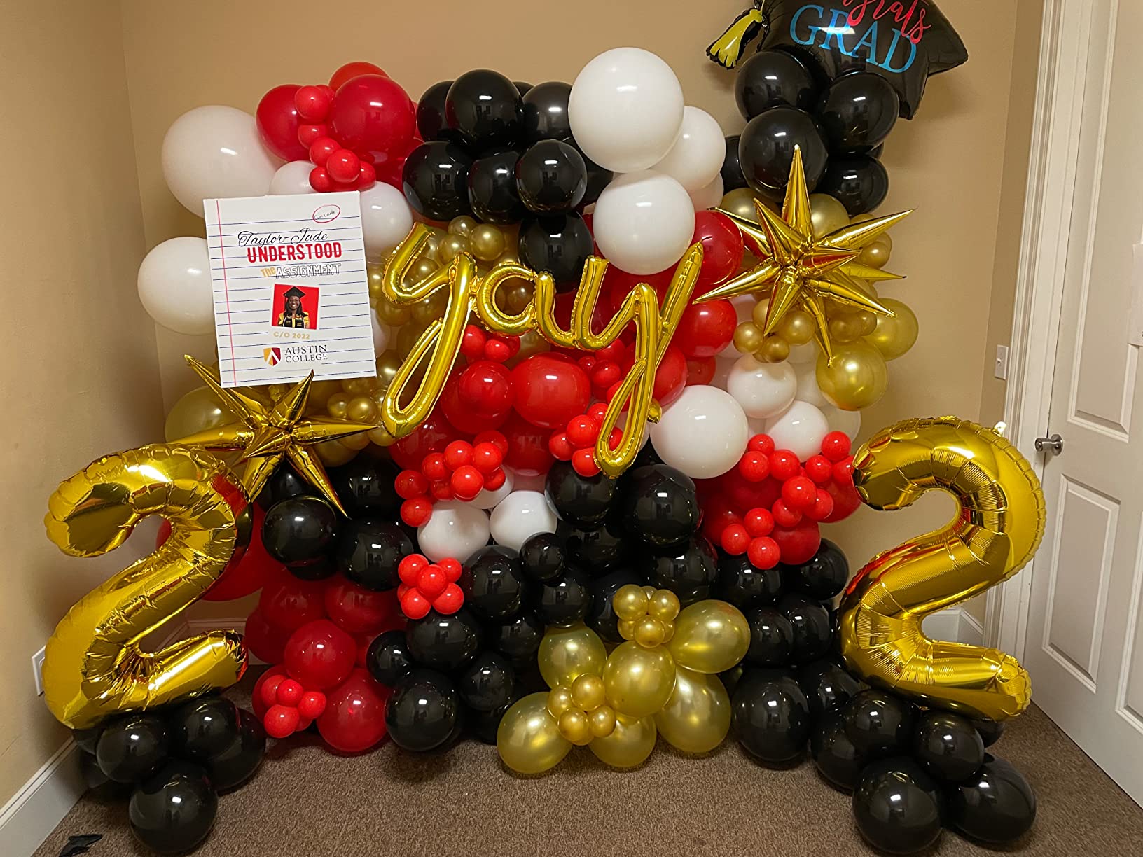 Amazon.com: KatchOn, Giant Congrats Graduation Balloons - 30 Inch | Red ...
