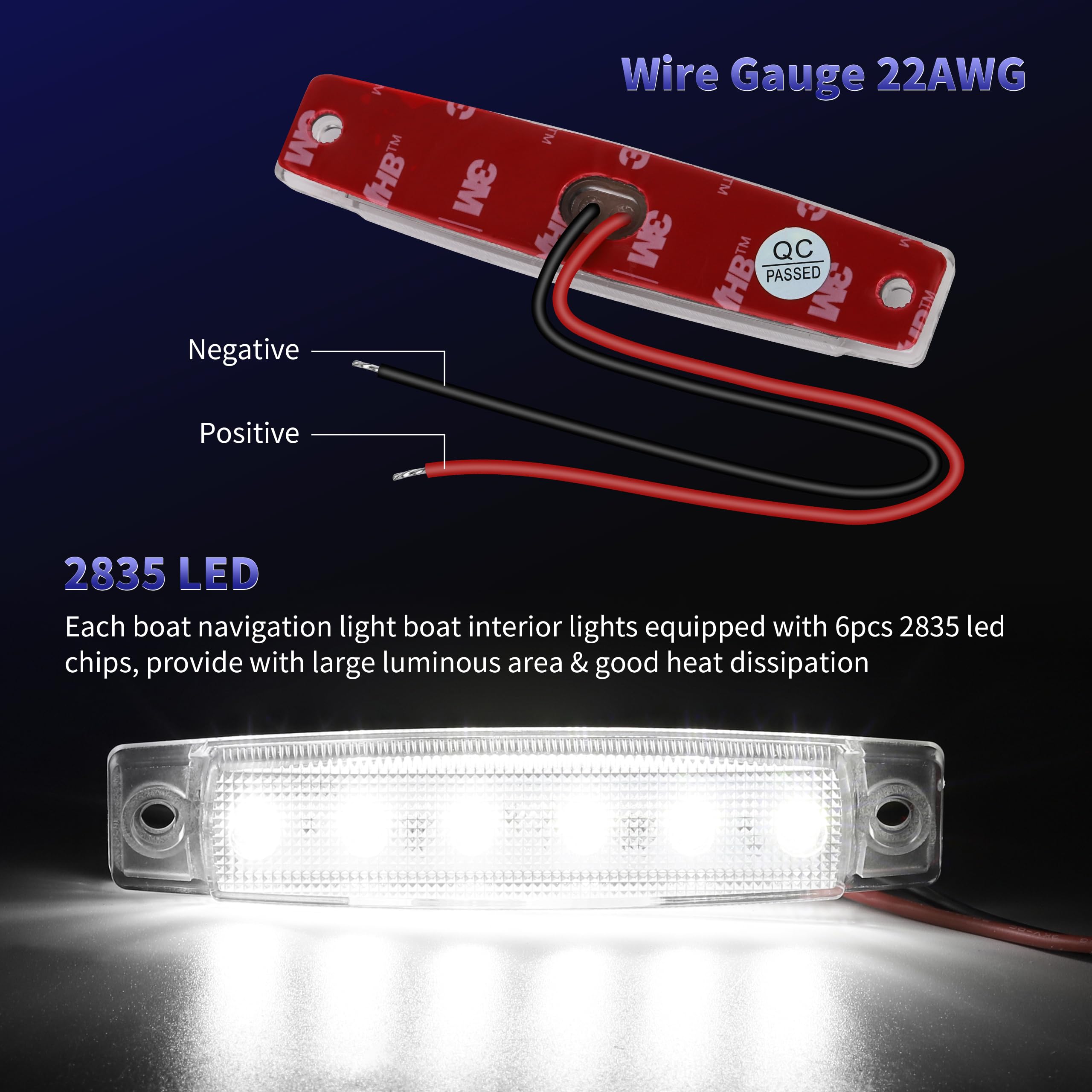 Snapklik.com : RVZONE Marine LED Boat Interior And Night Fishing Lights ...