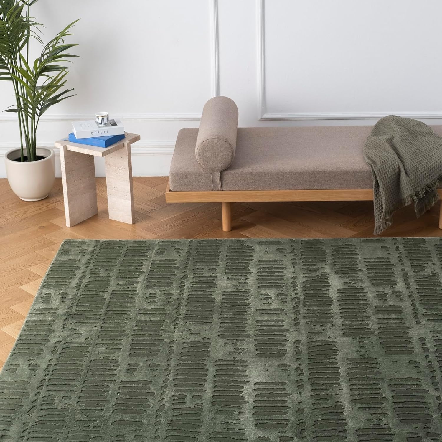 Amazon.com: Revival Rugs Shell 6'7"x9' Washable Area Rug for Living ...