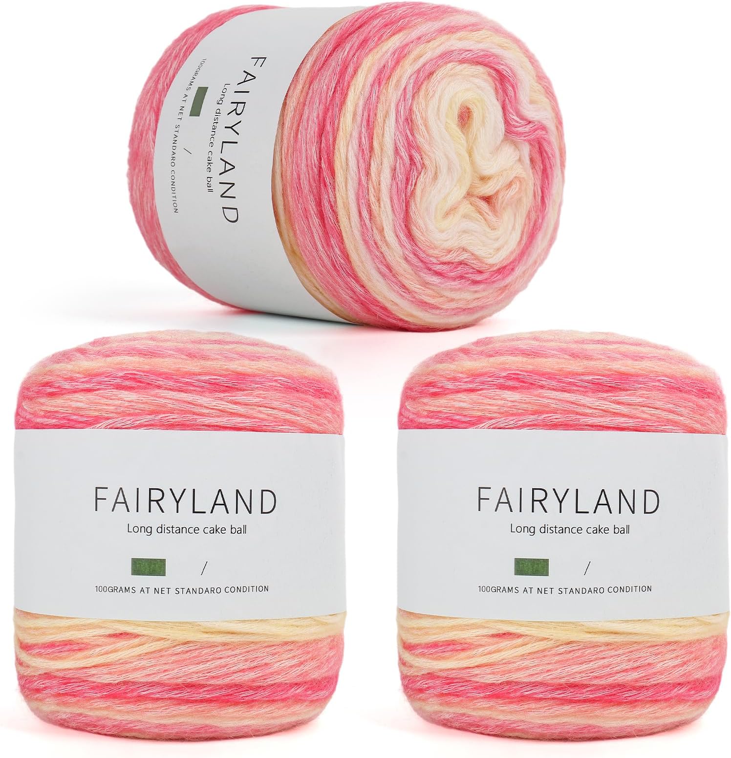 Amazon.com: Aeelike Ombré Yarns for Crocheting, 3 Skeins Gradient Cake ...