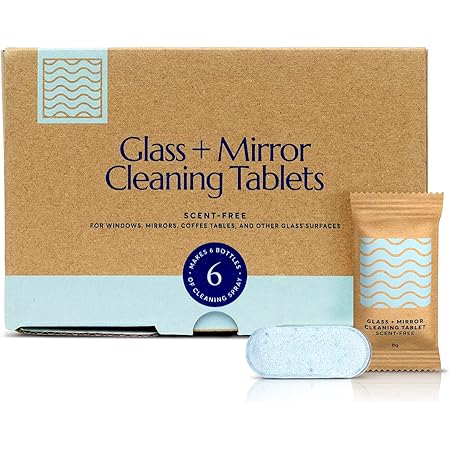 Amazon.com: CLEANOMIC Glass and Mirror Cleaning Tablets (6 Pack) - All ...