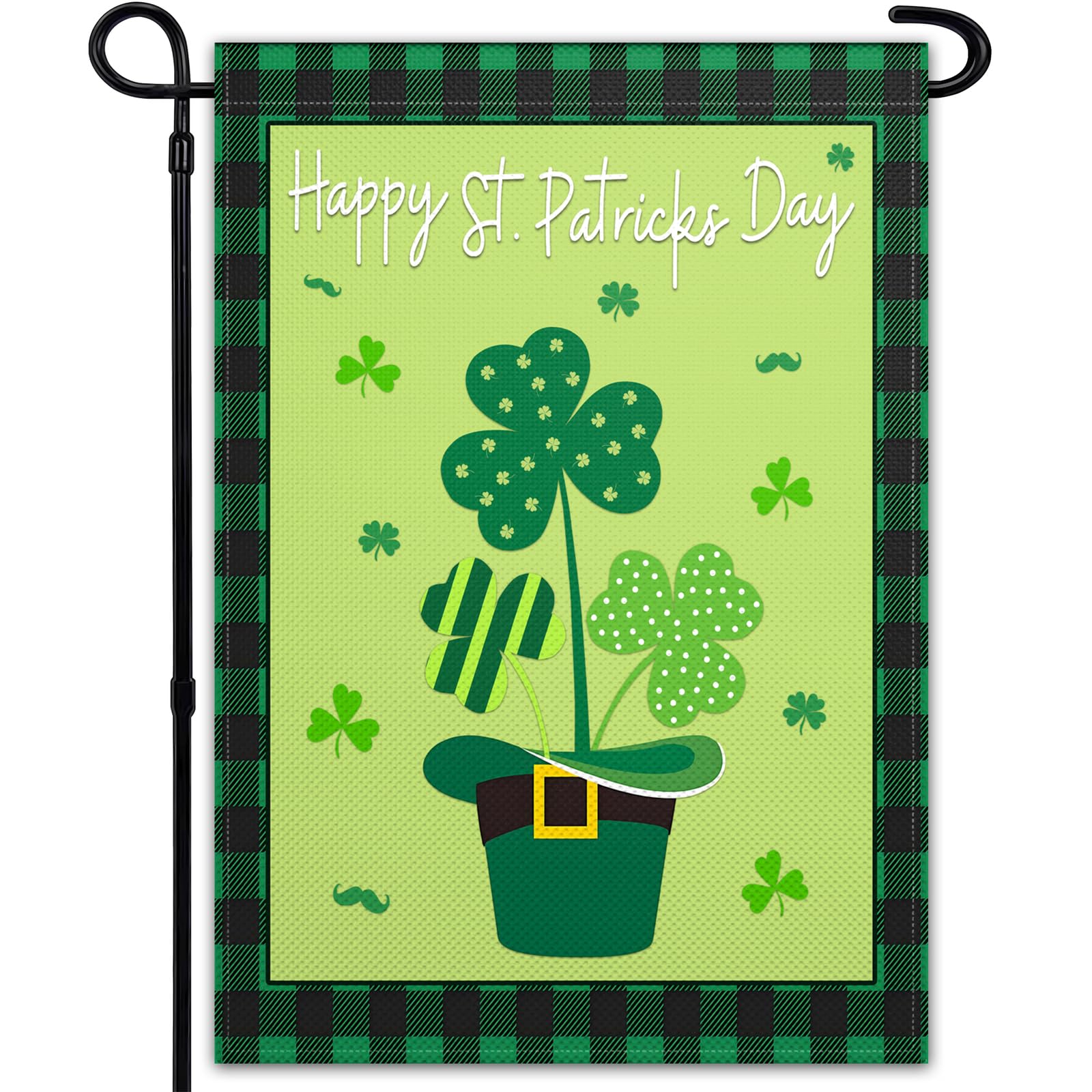 Snapklik.com : Happy St Patricks Day Garden Flags 12x18 Inch Double ...