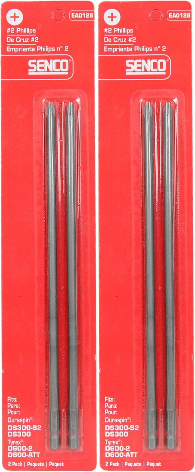 Amazon.com: Senco EA0128#2 Phillips Bits (2) 2 Packs - Duraspin Screw ...