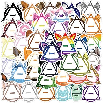 Amazon.com: 50pcs Therian Symbol Stickers for Water Bottles, LGBTQ ...