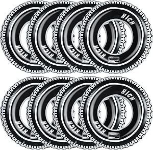 Amazon.com: 8 Pcs Racecar Themed Birthday Party Inflatable Tire Pool ...