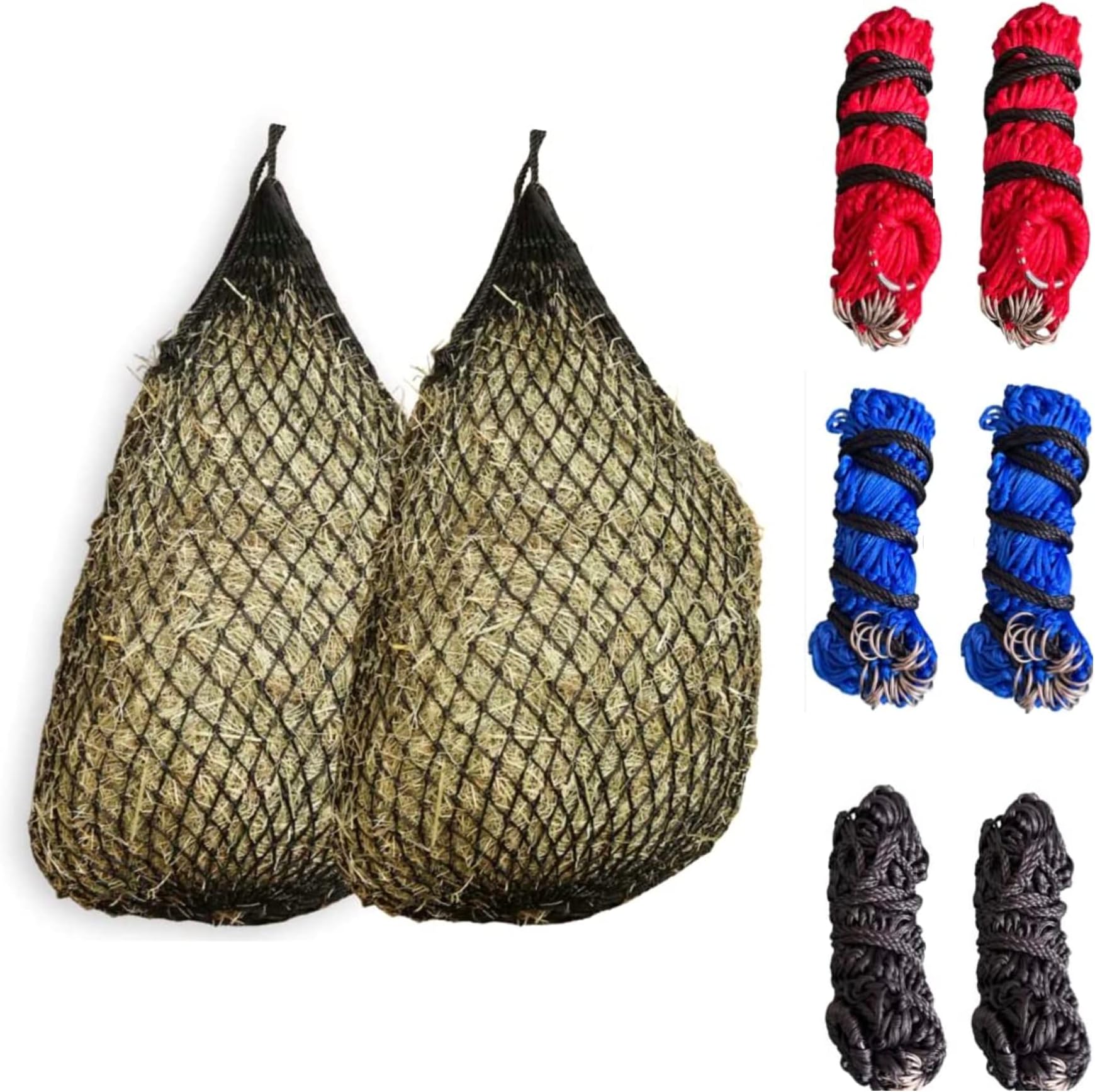 Amazon.com: TECH EQUESTRIAN (2piece) XL Slow Feed Haynet 42” with 26 ...
