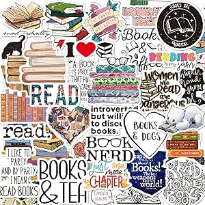 Amazon.com: 50PCS Book Stickers for Kindle – Aesthetic Reading Bookish ...