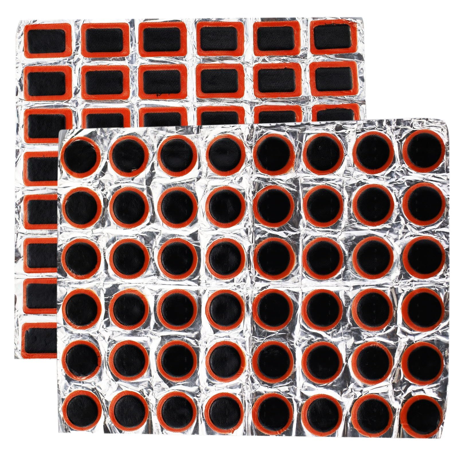 96Pcs Square Patch+Round Patch, Bicycle Tube Puncture Rubber Patches ...