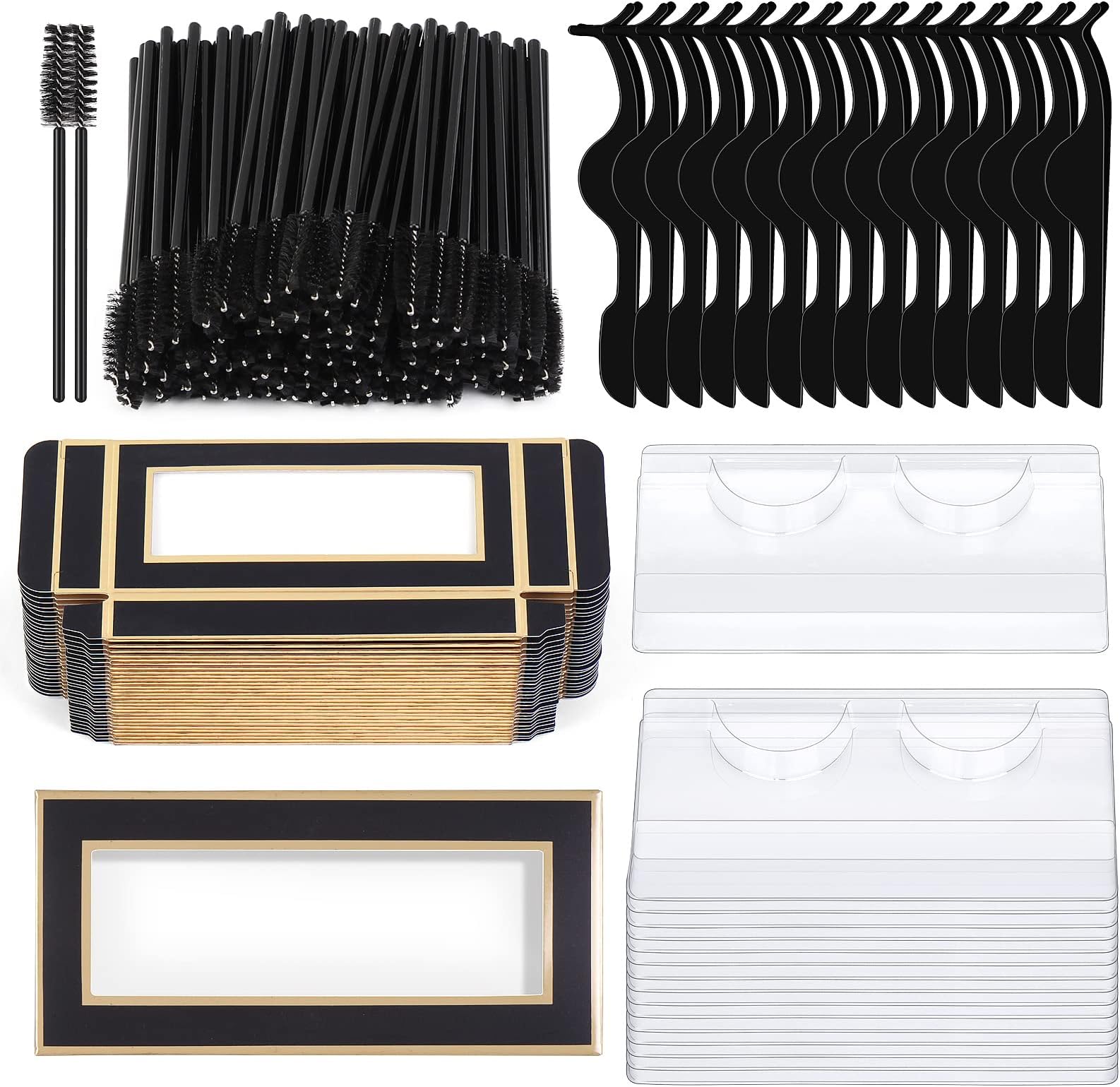 Amazon.com: SiSiMu 40 Pieces Lash Packaging Wholesale Containers 20 ...