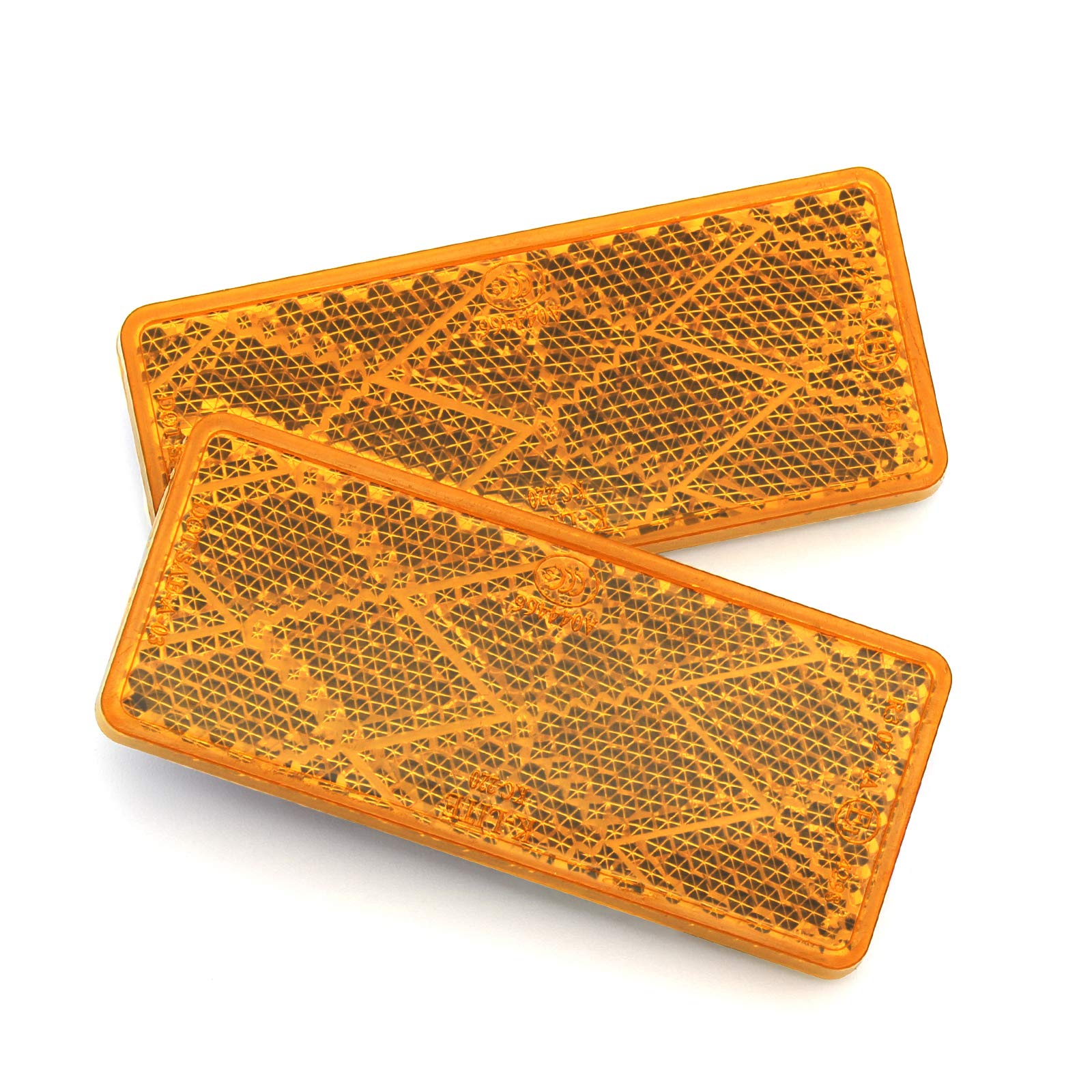 Amazon.com: MFC PRO 2Pcs Plastic Rectangular Stick-on Reflector Sticker ...