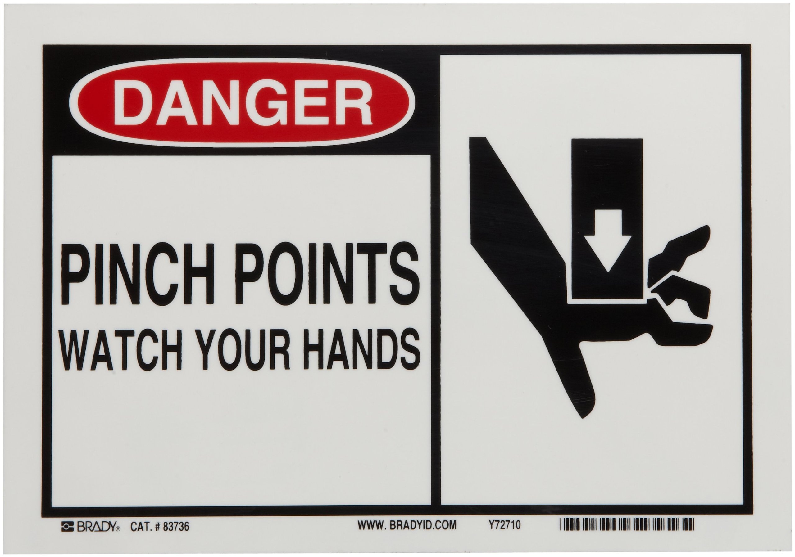 Buy Brady 83736 7" Height, 10" Width, B-302 High Performance Polyester ...