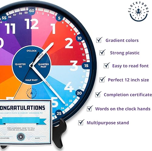 CLOCKTOPUS Reloj de aprendizaje | Yaxa Guatemala