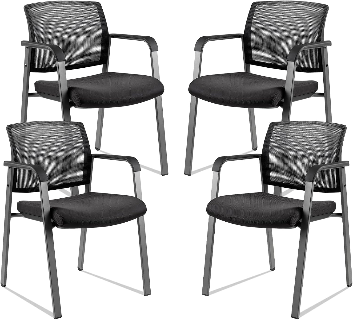 Amazon.com: CLATINA Guest Reception Stacking Office Chairs with Arm ...