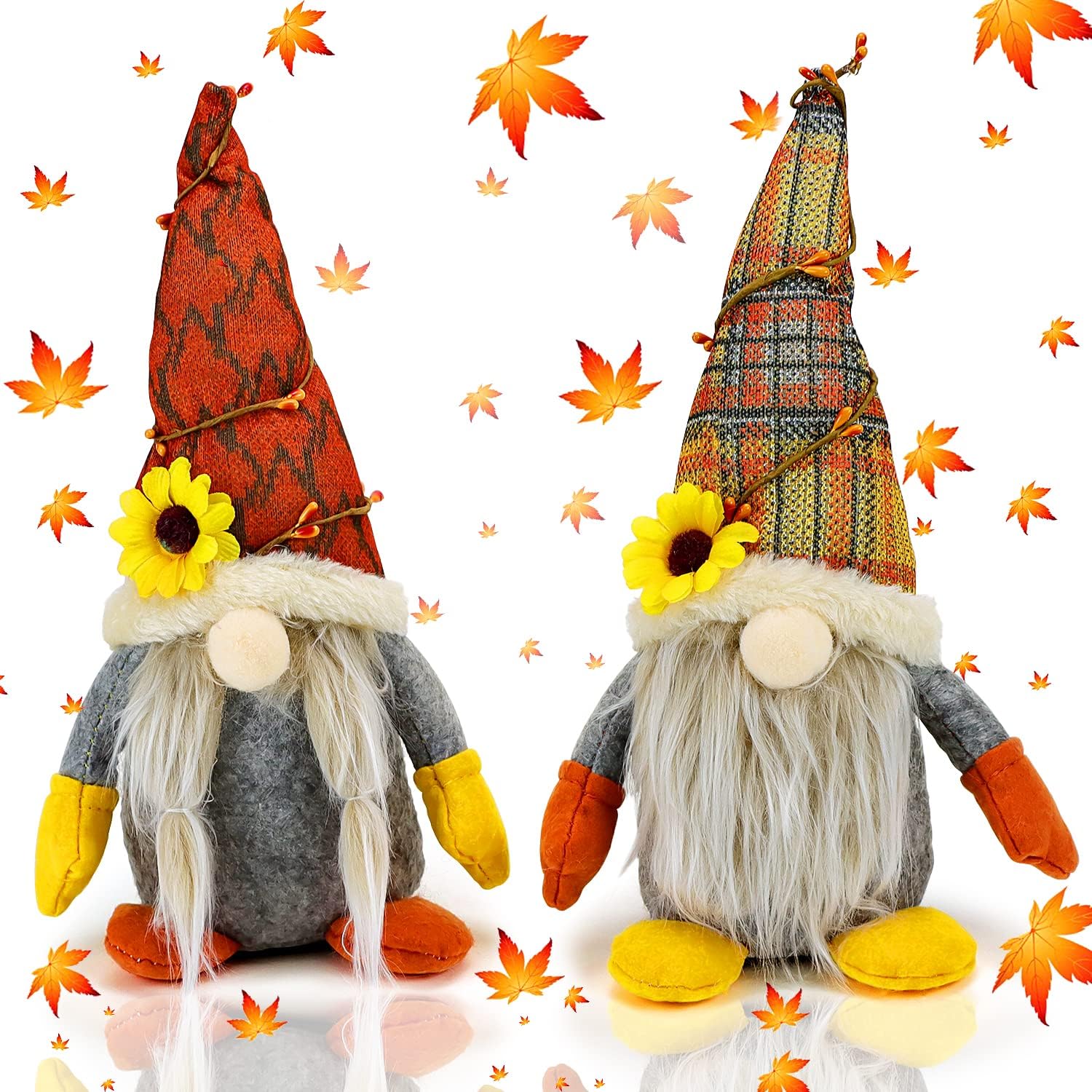 Covienapp 2 Pack Fall Gnome Halloween Gonk Autumn Thanksgiving Gonks ...