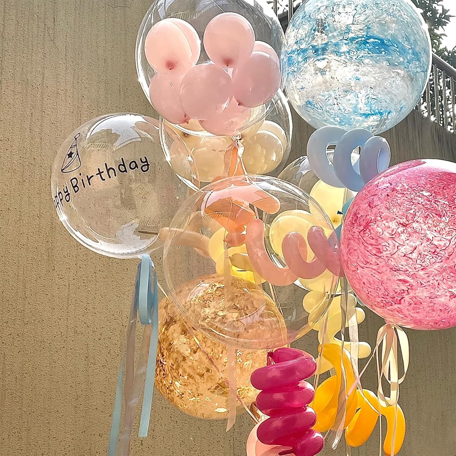 Amazon.com: 40 Pieces Of Transparent Bubble Balloons, Practical Bubble ...