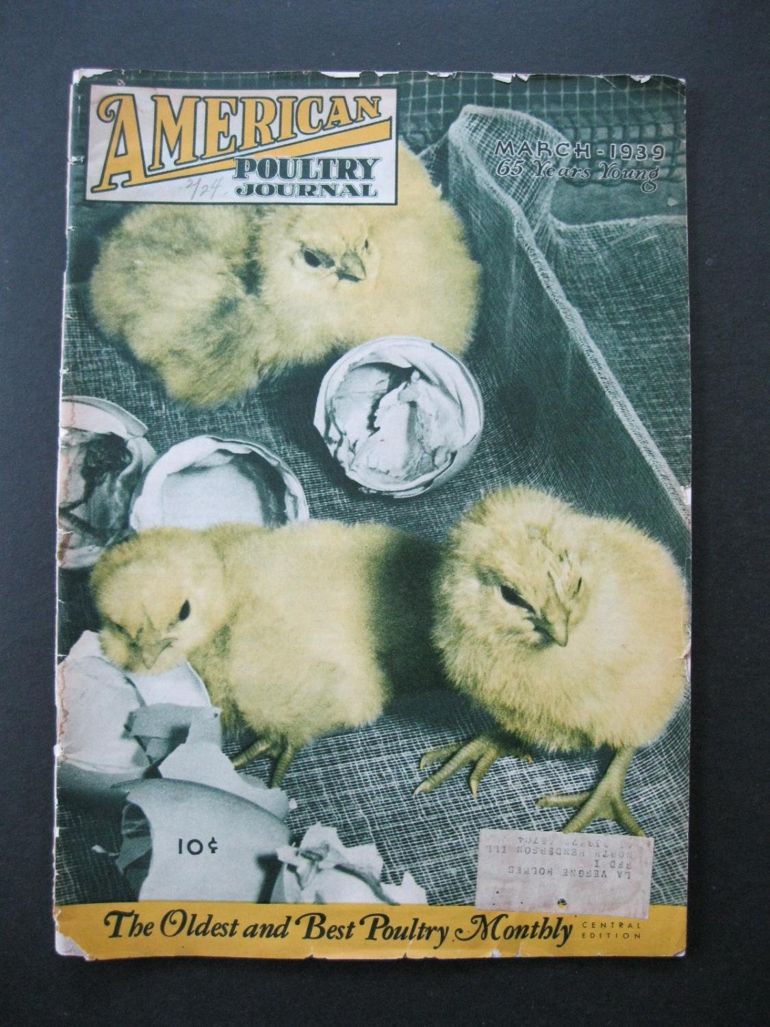 AMERICAN POULTRY JOURNAL March, 1939: Various: Amazon.com: Books