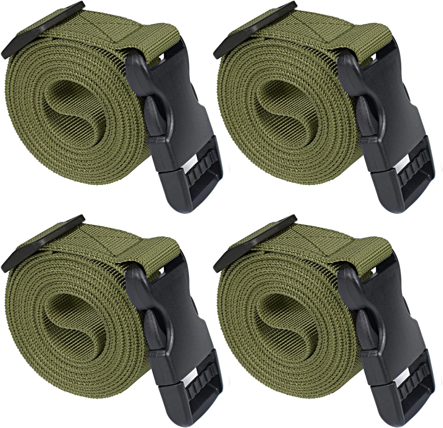 Premium Utility Straps with Quick Release Buckle Adjustable Short Nylon ...