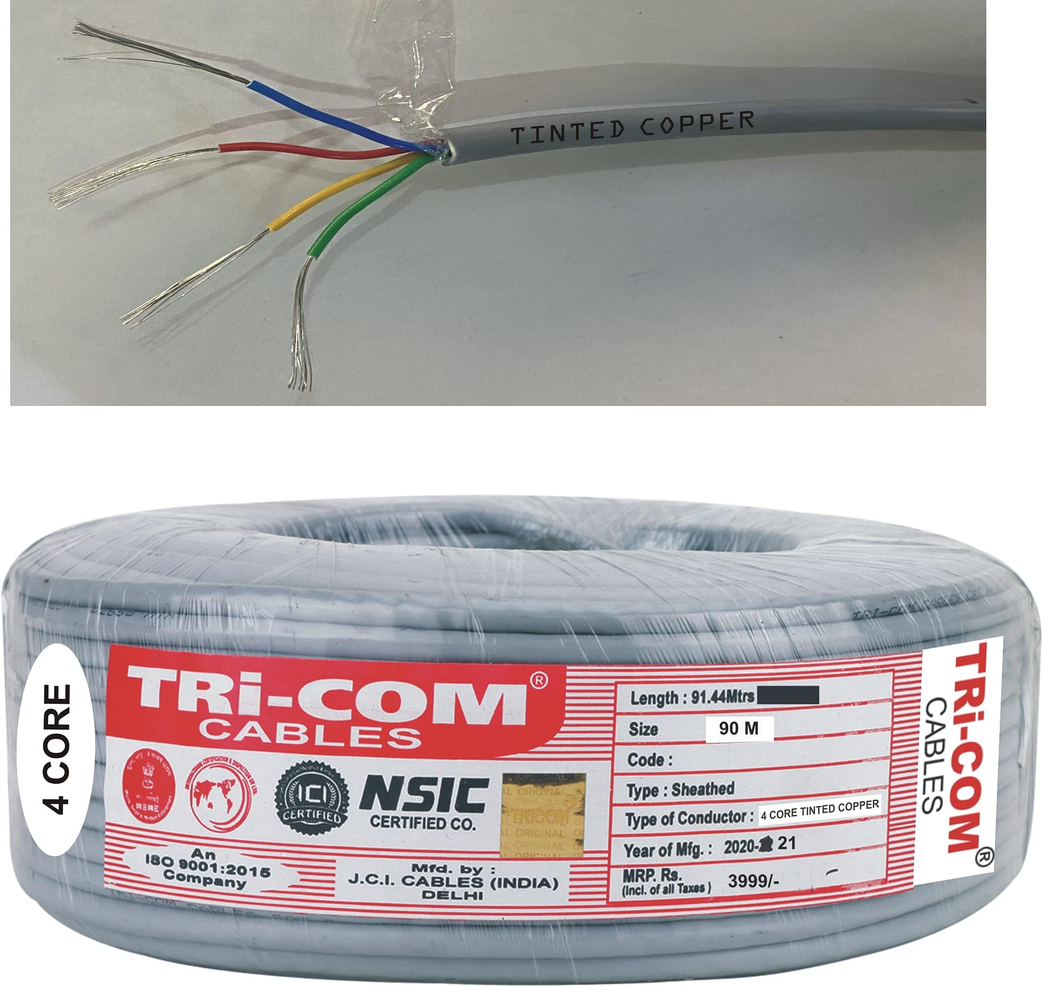 CNC-ORBIT™ 4 core x 1 square mm Core Shielded Signal Data transmission ...
