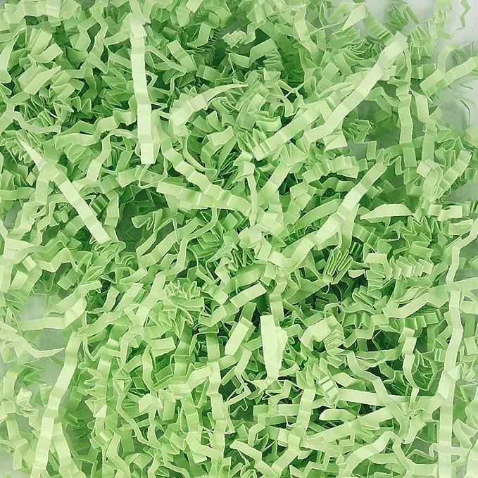 Amazon.com: DOTUHAO Crinkle Cut Paper Shred, Light Green Color Crinkle ...