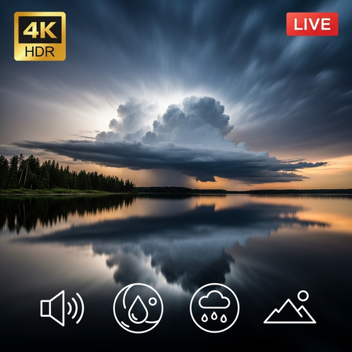 Storm Clouds over Lake 4K – Dramatic Sky Relax Ambience TV - App on Amazon Appstore