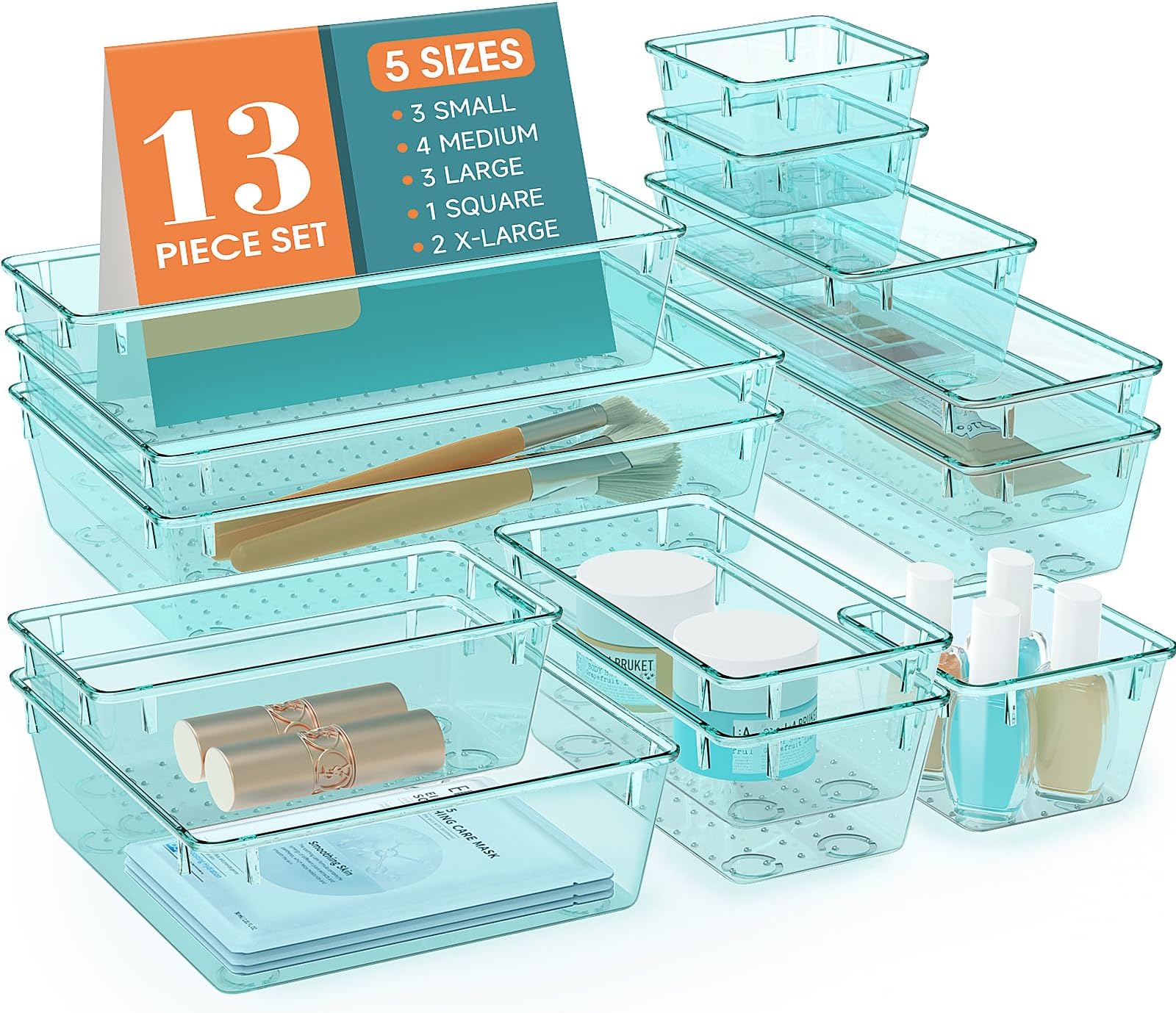 Amazon.com: ARTEZA 6-Piece Teal Desk Accessories Set, Essential Desktop ...