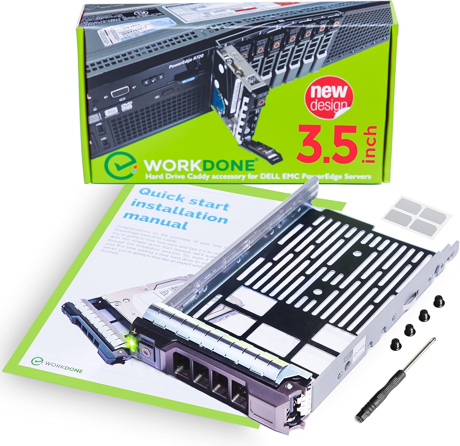 Amazon.com: WORKDONE 3.5 inch Hard Drive Caddy Tray - Compatible for ...