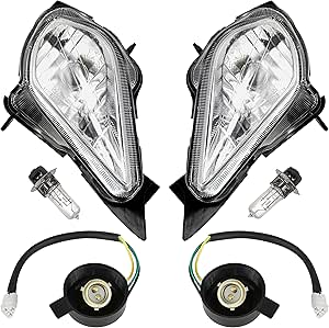 Amazon.com: Caltric Right and Left Headlight Assembly compatible with ...