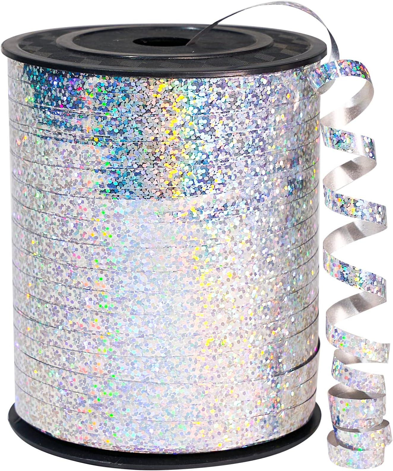 500 Yard Pink Curling Ribbon for Crafts, Iridescent Crimped Ribbon for ...