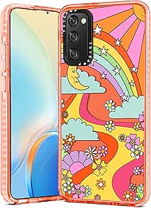 Amazon.com: Toycamp for Samsung Galaxy S20 FE 5G/S20 FE Case, Cute Rainbow Sun River Flowers ...