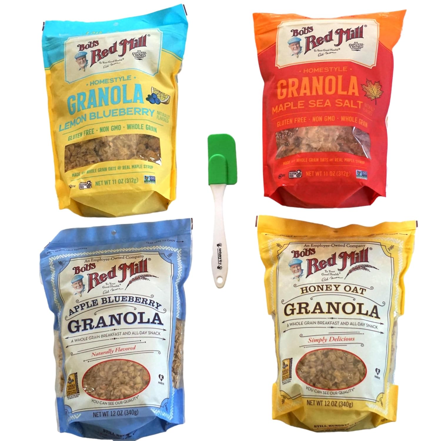 Amazon.com: Bobs Whole Grain Granola Red Mill Variety Pack – 4 Flavors ...