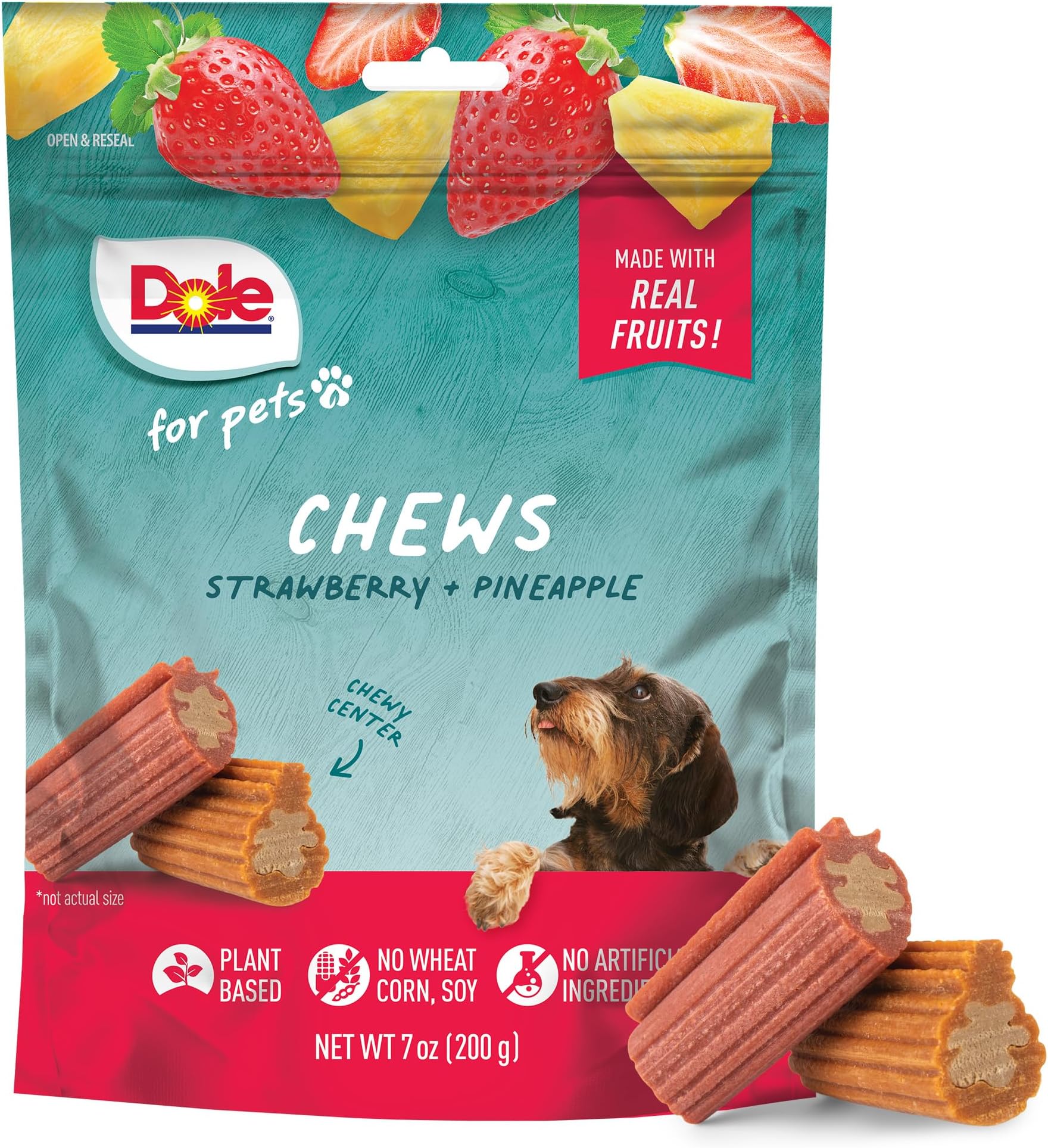 Amazon.com : Dole for Pets Freshly Fetched Lasting Chew, Banana Flavor ...