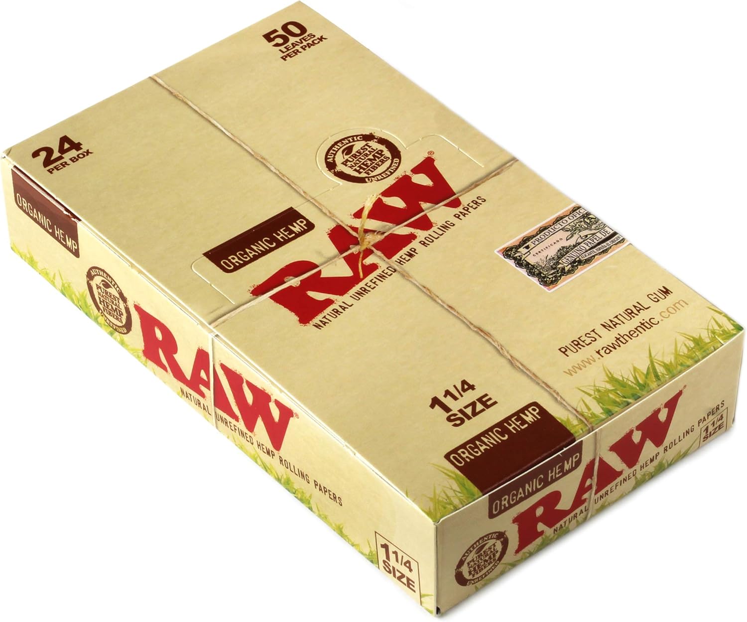 Amazon.com: RAW Unrefined Organic 1.25 1 1/4 Size Cigarette Rolling ...