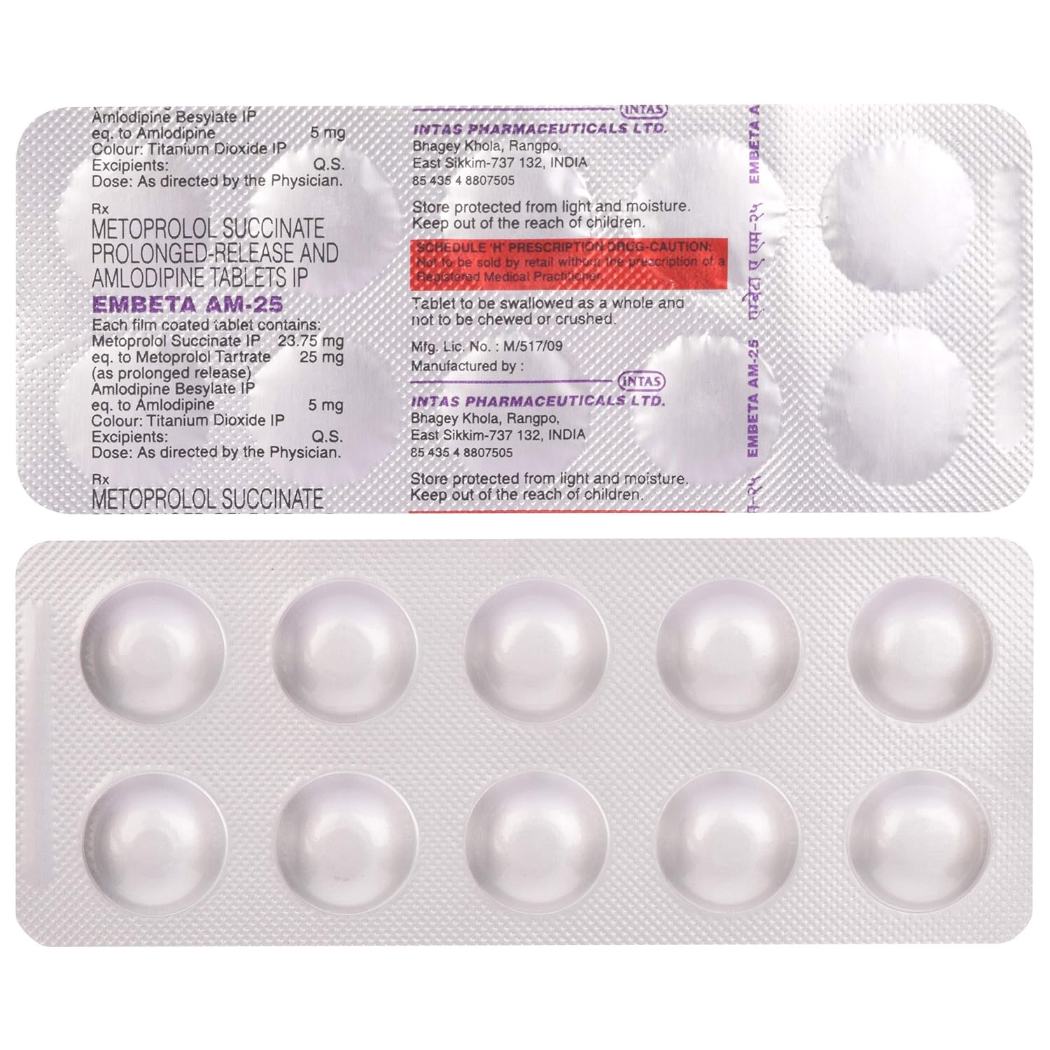 Embeta AM-25 - Strip of 10 Tablets : Amazon.in: Health & Personal Care
