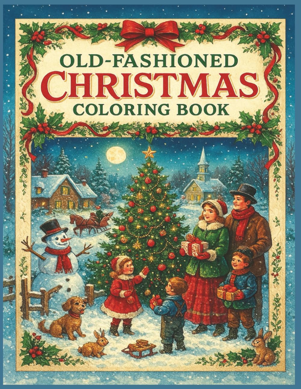 Amazon.com: Old Fashioned Christmas Coloring Book: A Heartwarming ...
