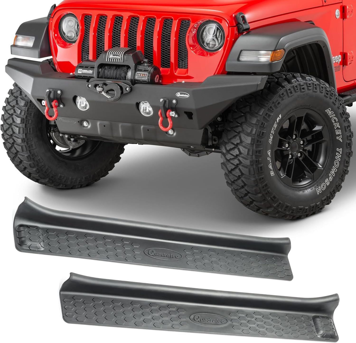 Amazon.com: Quadratec Front Custom Fit Entry Guards - Fits Jeep ...