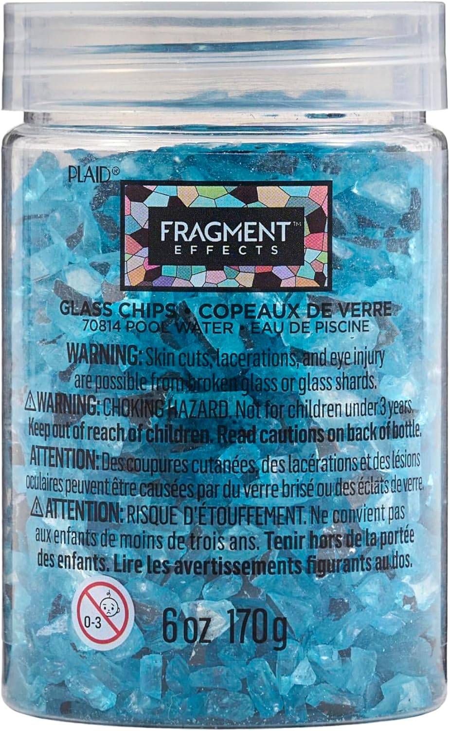 Amazon.com: FRAGMENT EFFECTS, Pool Water, 6 oz Glass Chips, Jar, for ...