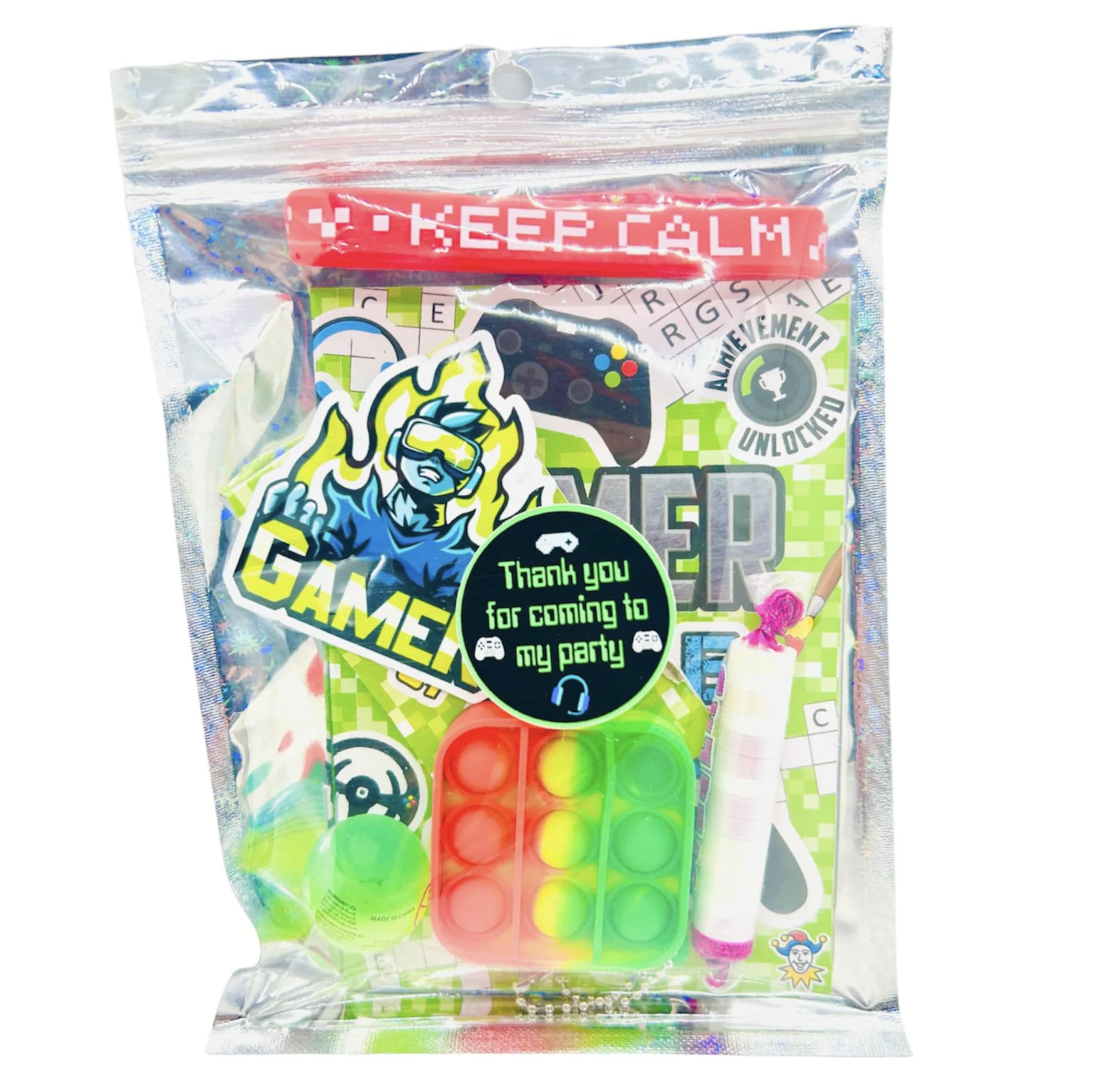Boys gamer party favours, pre-filled party bags, fidget toys,birthday ...