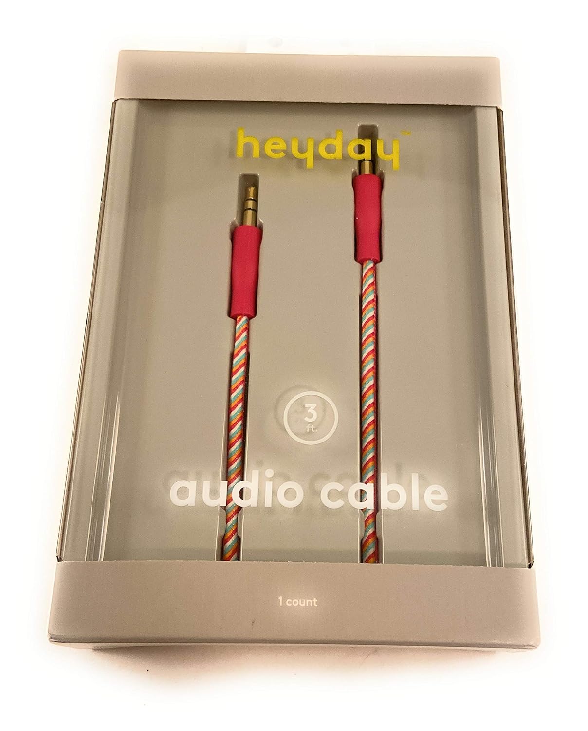 Amazon.com: heyday Braided 3ft Audio Aux Cable - Magenta : Electronics