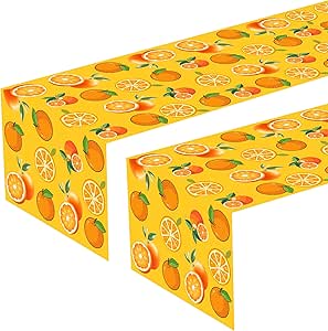 Amazon.com: BignzwPlay 2Pcs Little Orange Table Runner- Tangerine Theme ...