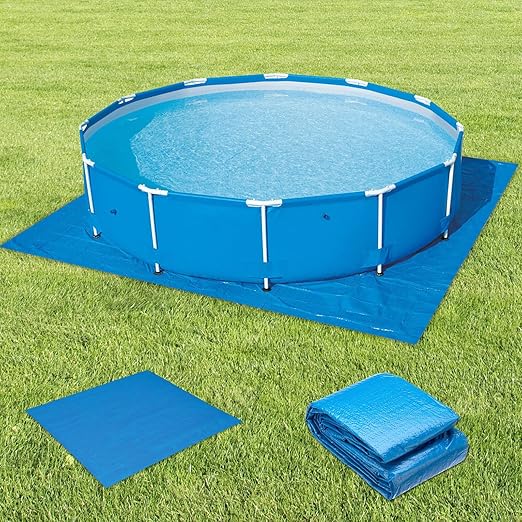 Mineup Rectangle Pool Ground Cloth, 335 * 335CM Foldable Swimming Pool ...