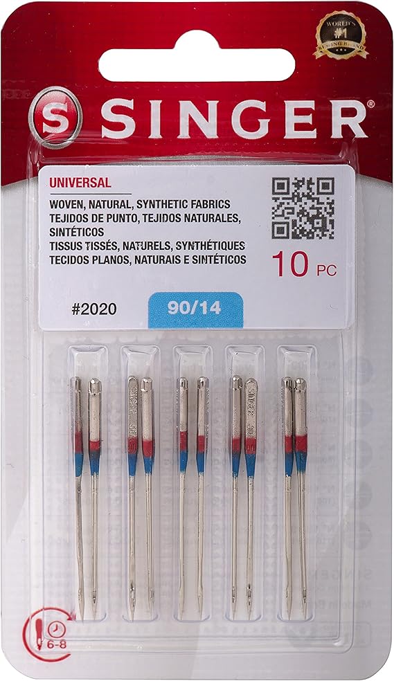 Amazon.com: SINGER 10-Pack Universal 2020 Sewing Machine Needles, Size ...