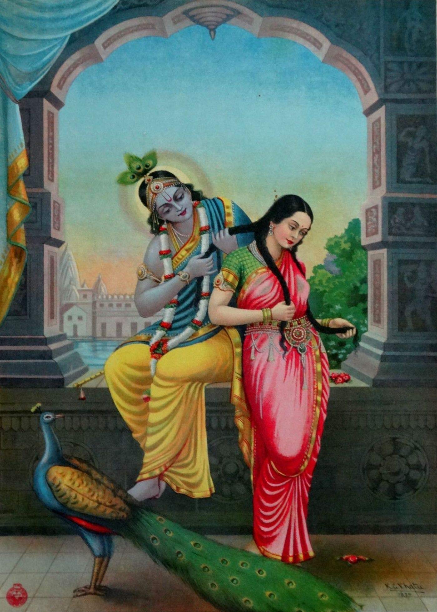 Ravi Varma Paintings Of Radha Krishna