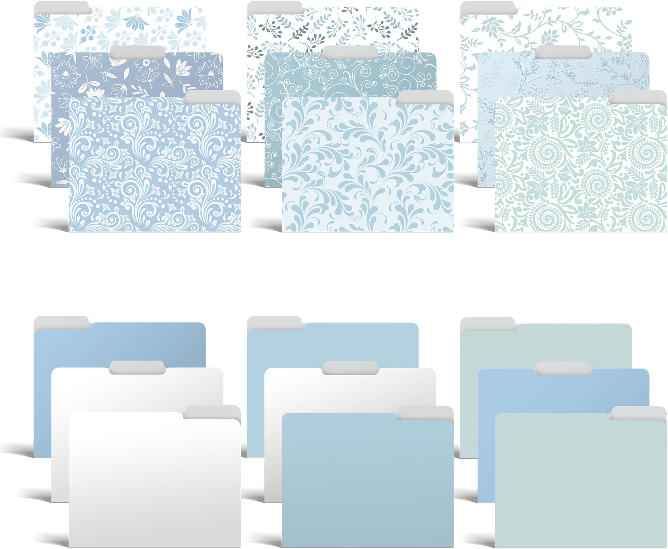 Amazon.com : Designer File Folders by Kahootie Co, Set of 9 Decorative ...