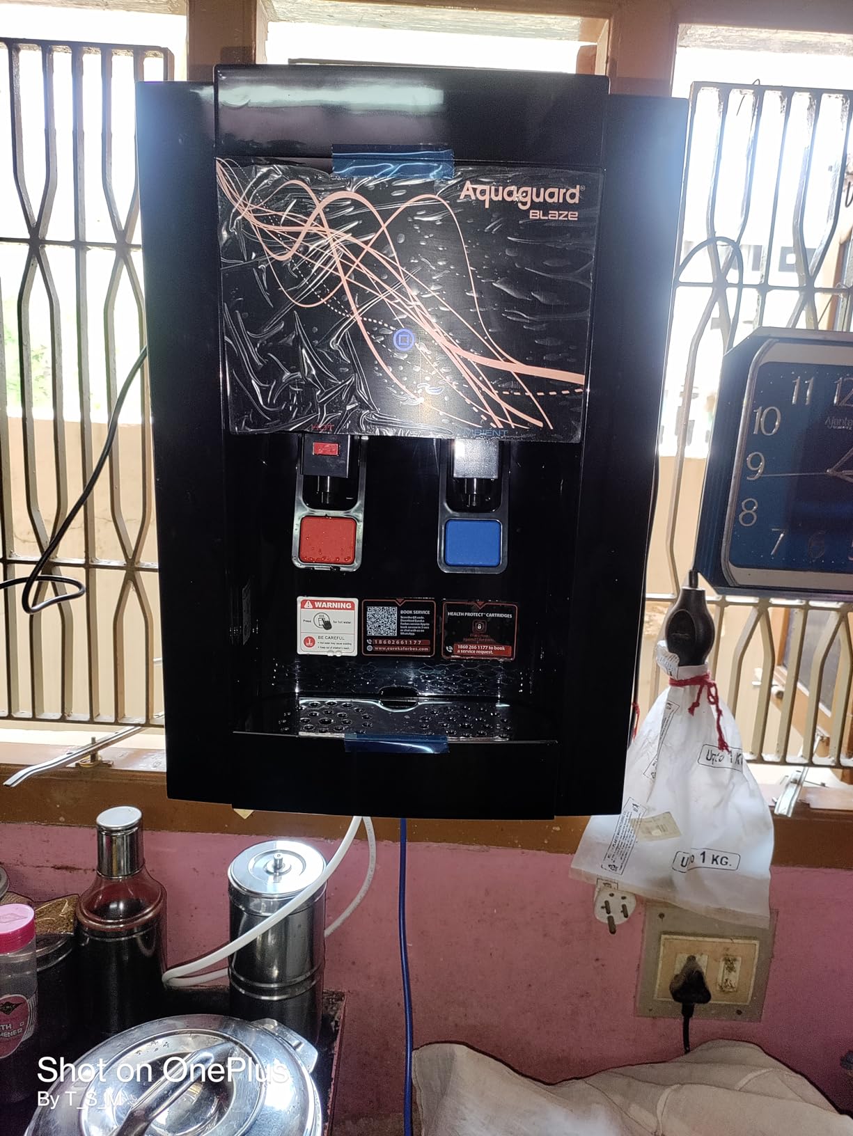 Aquaguard Blaze Slim Hot & Ambient RO+UV+Active Copper Tech, Stainless ...