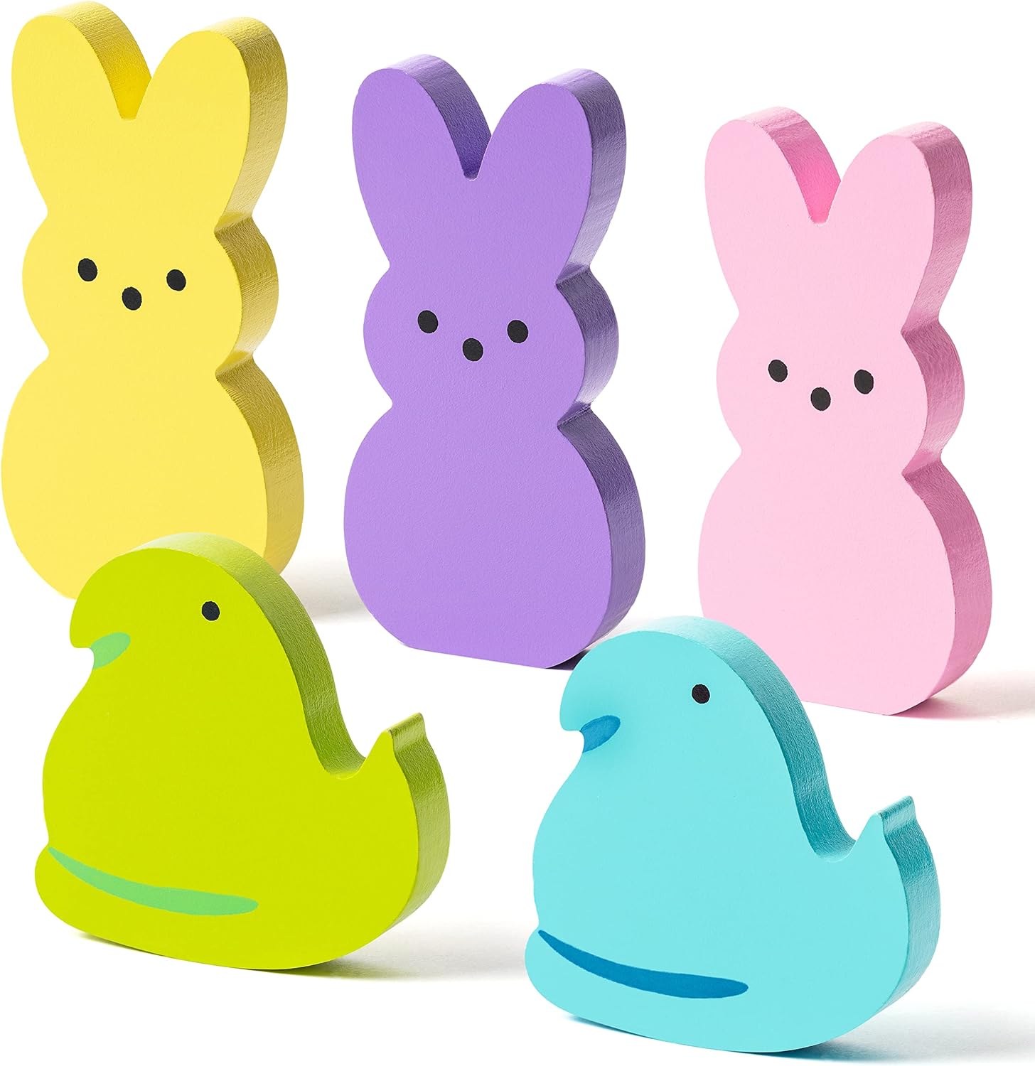 Amazon.com: WATINC 5PCS Easter Peeps Chick Table Decor Tiered Tray Sign ...
